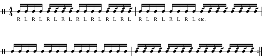 32nd Notes In 16th Note Grid - BRAD ALLEN DRUMS